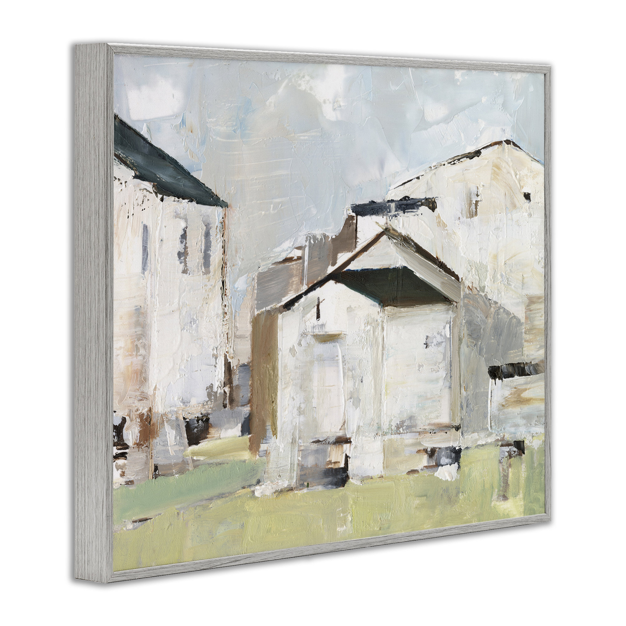 Ophelia & Co. Brushed Farm Houses Framed Giclee Art by Ethan Harper ...