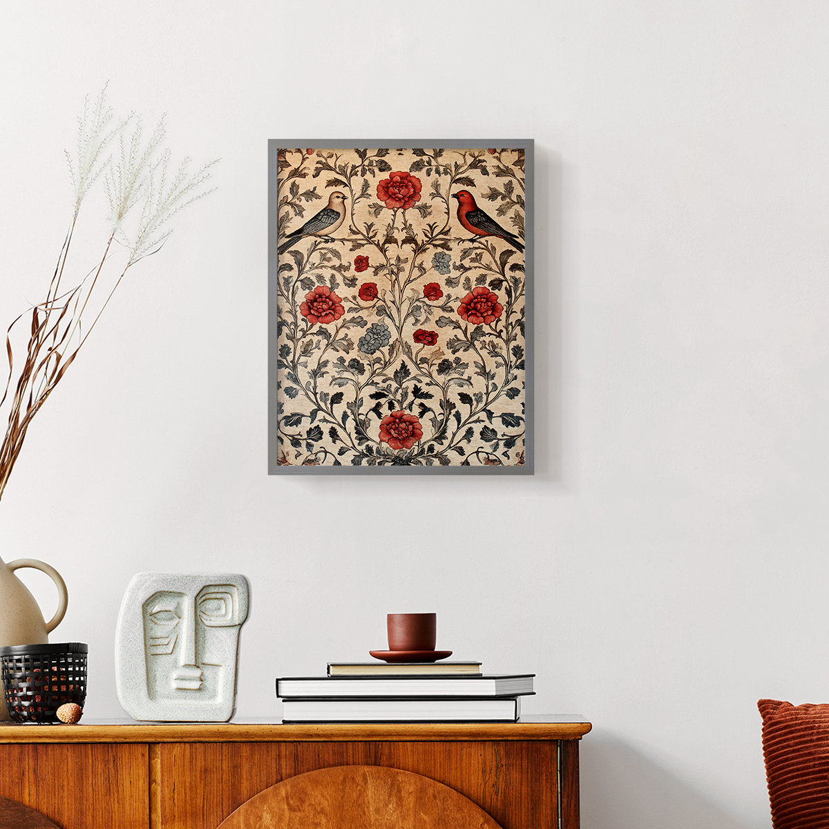 Red Barrel Studio® WM MORRIS Series CCXV -Premium Framed Print -Ready ...