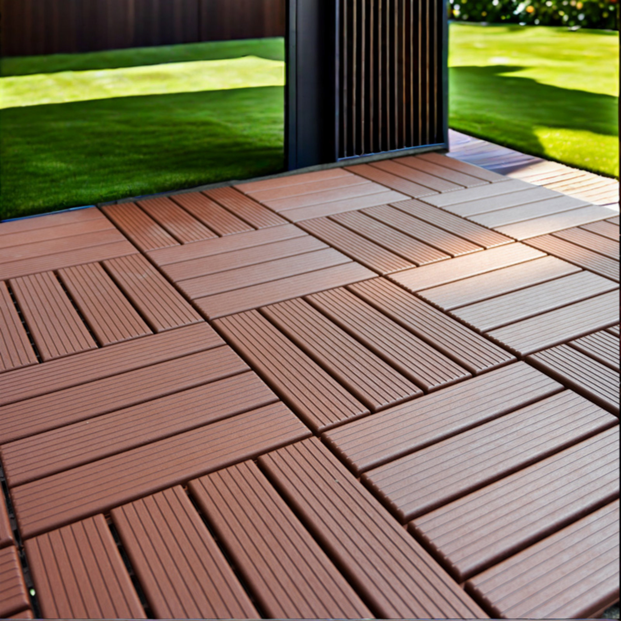 Go Peak Track 44 Pack Plastic Interlocking Deck Tiles - Wayfair Canada