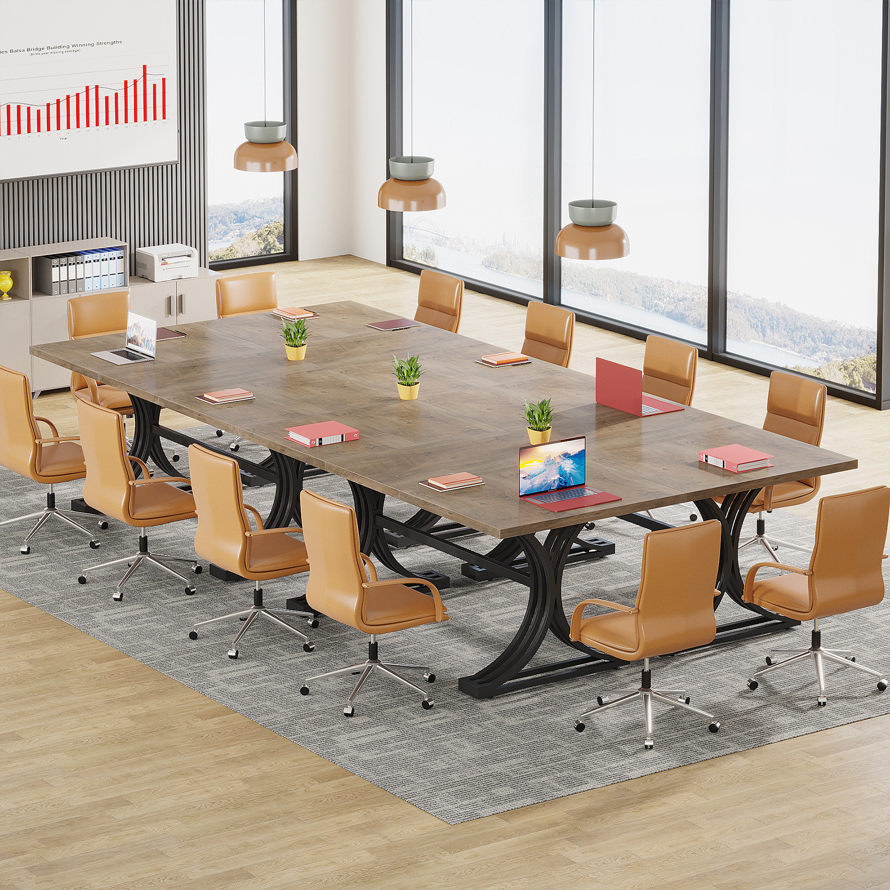 Mercer41 5Ft Rectangle Office Conference Table | Wayfair
