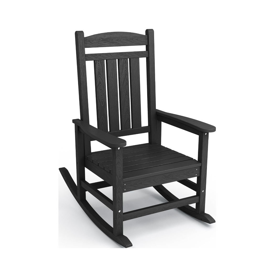 Lark Manor™ Outdoor Rocking Chairs, HDPE All-Weather Patio Rocking ...