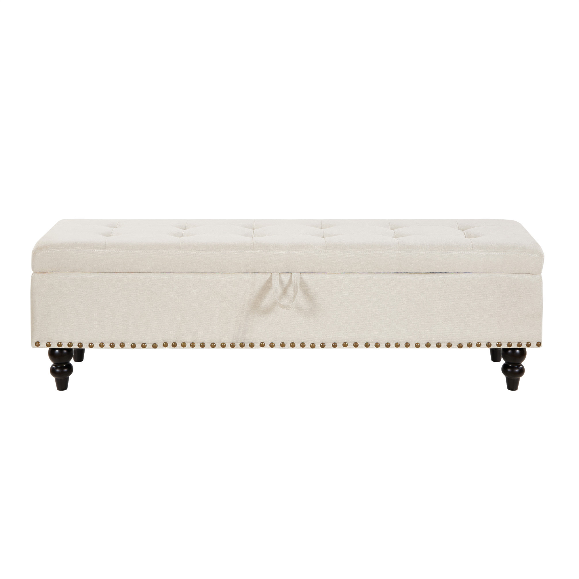 HLILish Linen Upholstered Storage Bench | Wayfair