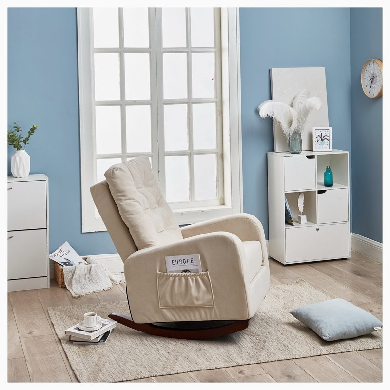 Latitude Run® Faymon Tufted Upholstered Rocking Chair & Reviews | Wayfair