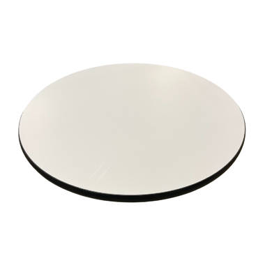Rivertowne Tables Round Upholstered Vinyl Flat Edge Table Top | Wayfair
