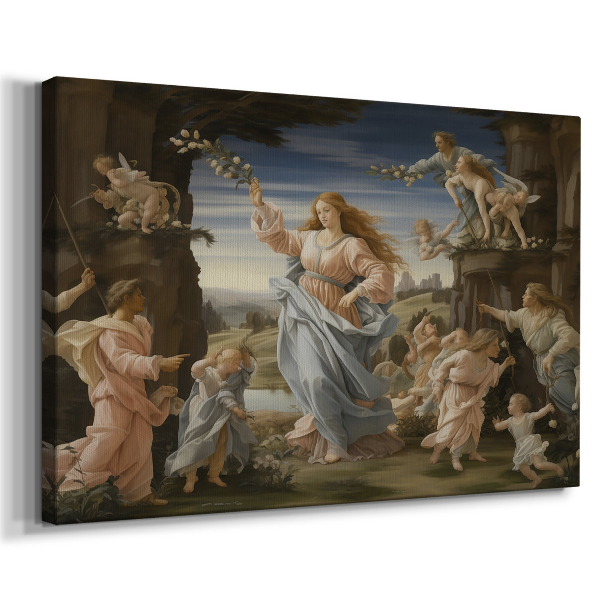 Fleur De Lis Living Angels From Above-LXXIX -Gallery Wrapped Cavas ...