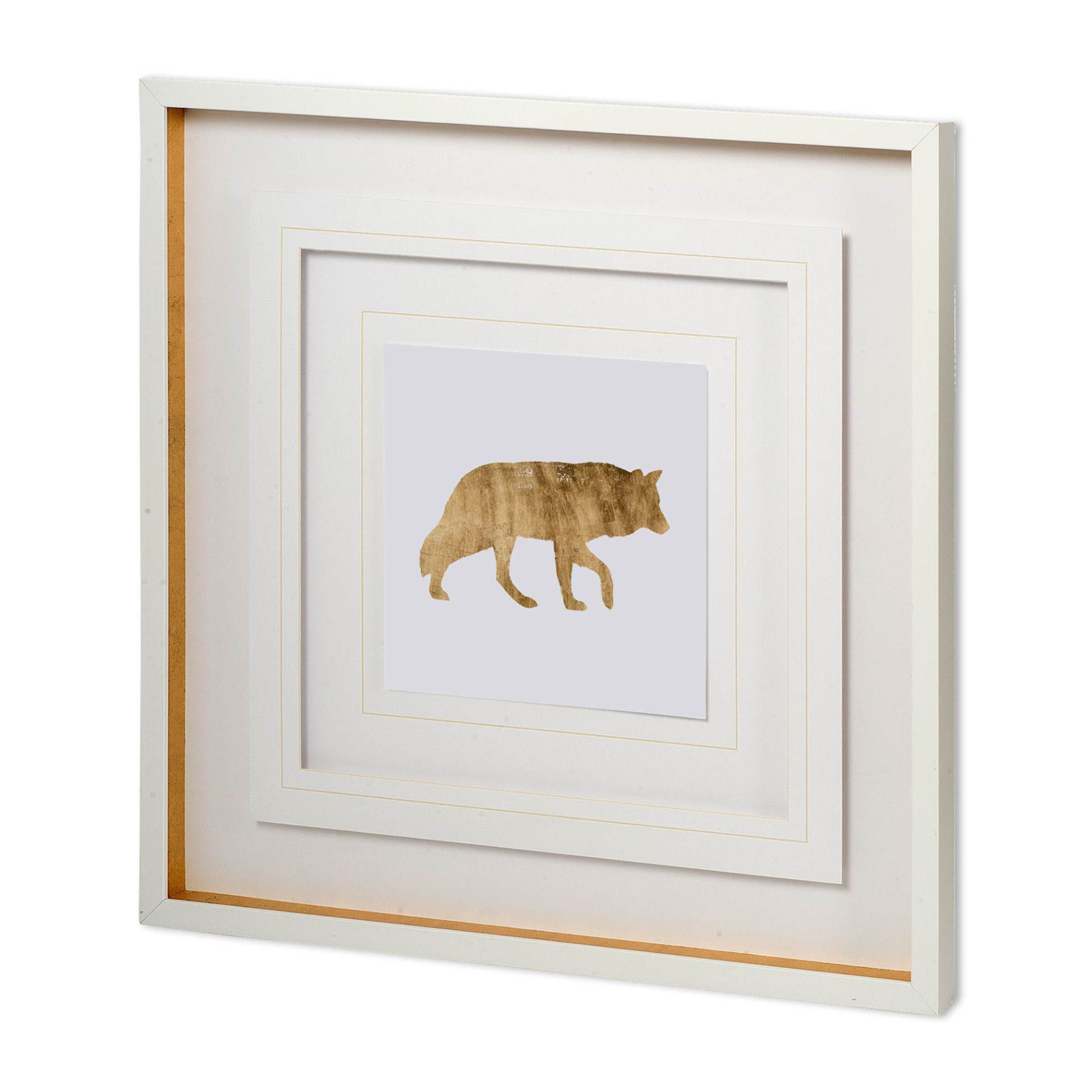 Loon Peak Brushed Gold Animals IV Framed On Paper Print | Wayfair