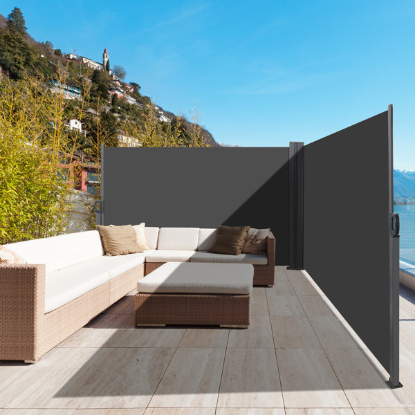 Pirecart 236" X 71" Side Awning, Retractable Side Awning, Patio ...