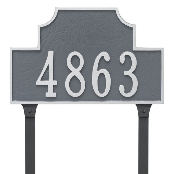 Montague Metal Products Beckford Standard One Line Address Sign Plaque ...