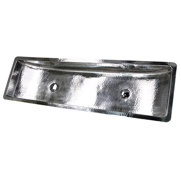 Nantucket Sinks Stainless Steel Double Trough Undermount Bathroom Sink ...