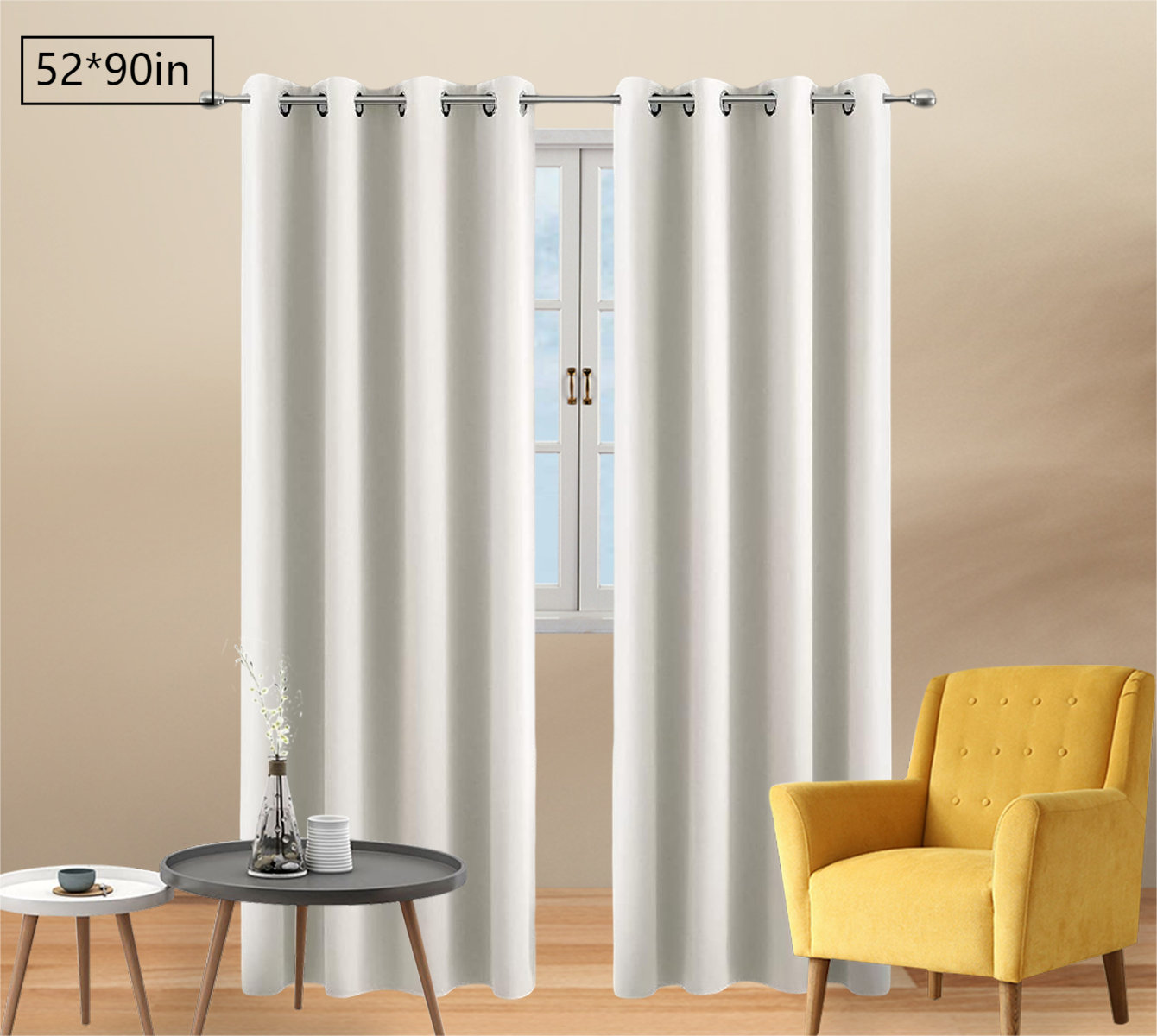 Eider & Ivory™ Talala Microfiber Solid Color Room Darkening Thermal ...