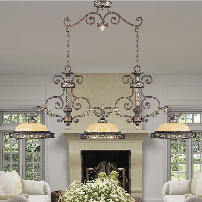 Lark Manor™ Cutlerville 3 - Light Kitchen Island Linear Pendant | Wayfair