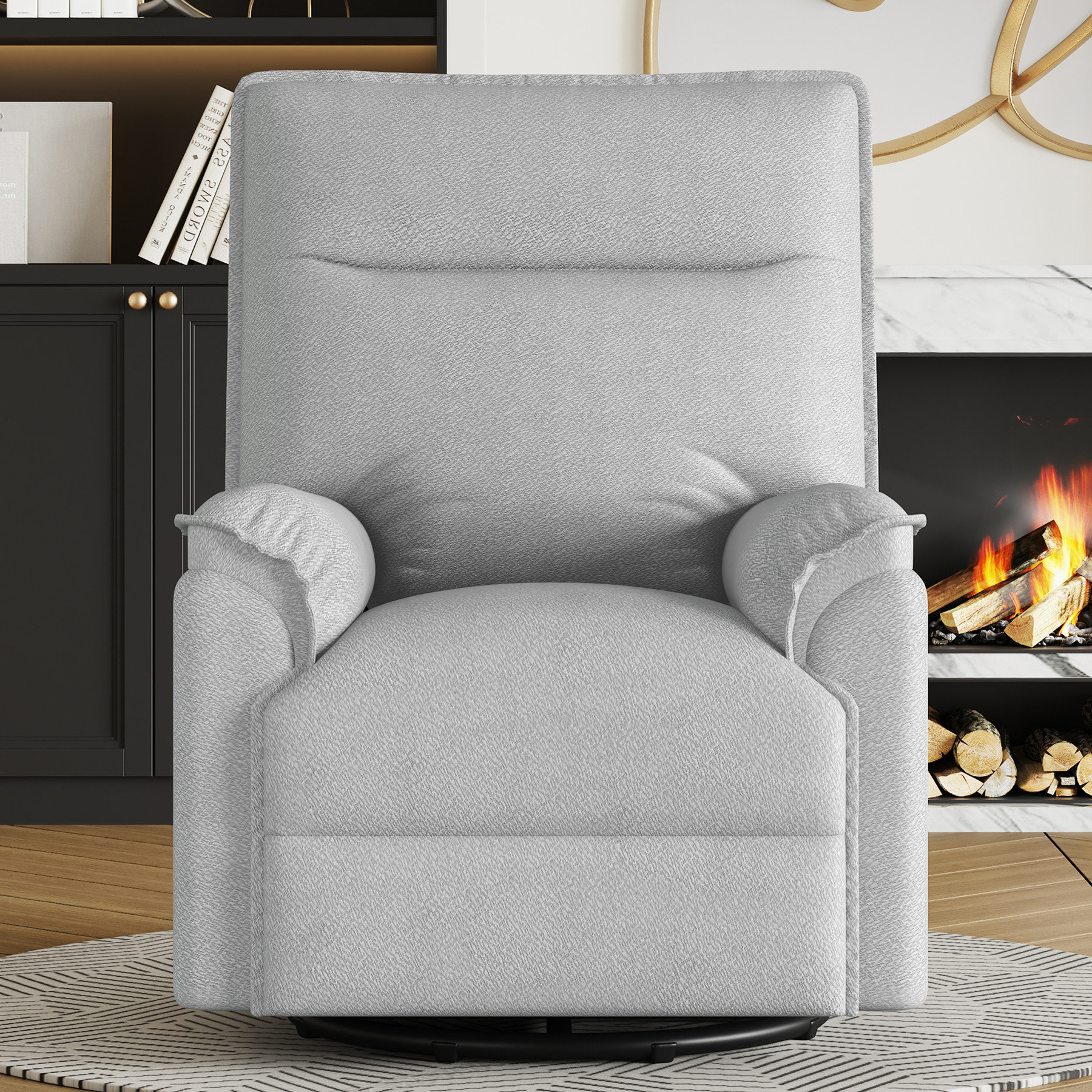 Ebern Designs Addisyn Swivel and Rocker Recliner Chair | Wayfair
