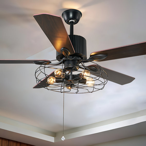 Williston Forge 20" Deshard 5 - Blade LED Smart Crystal Ceiling Fan ...