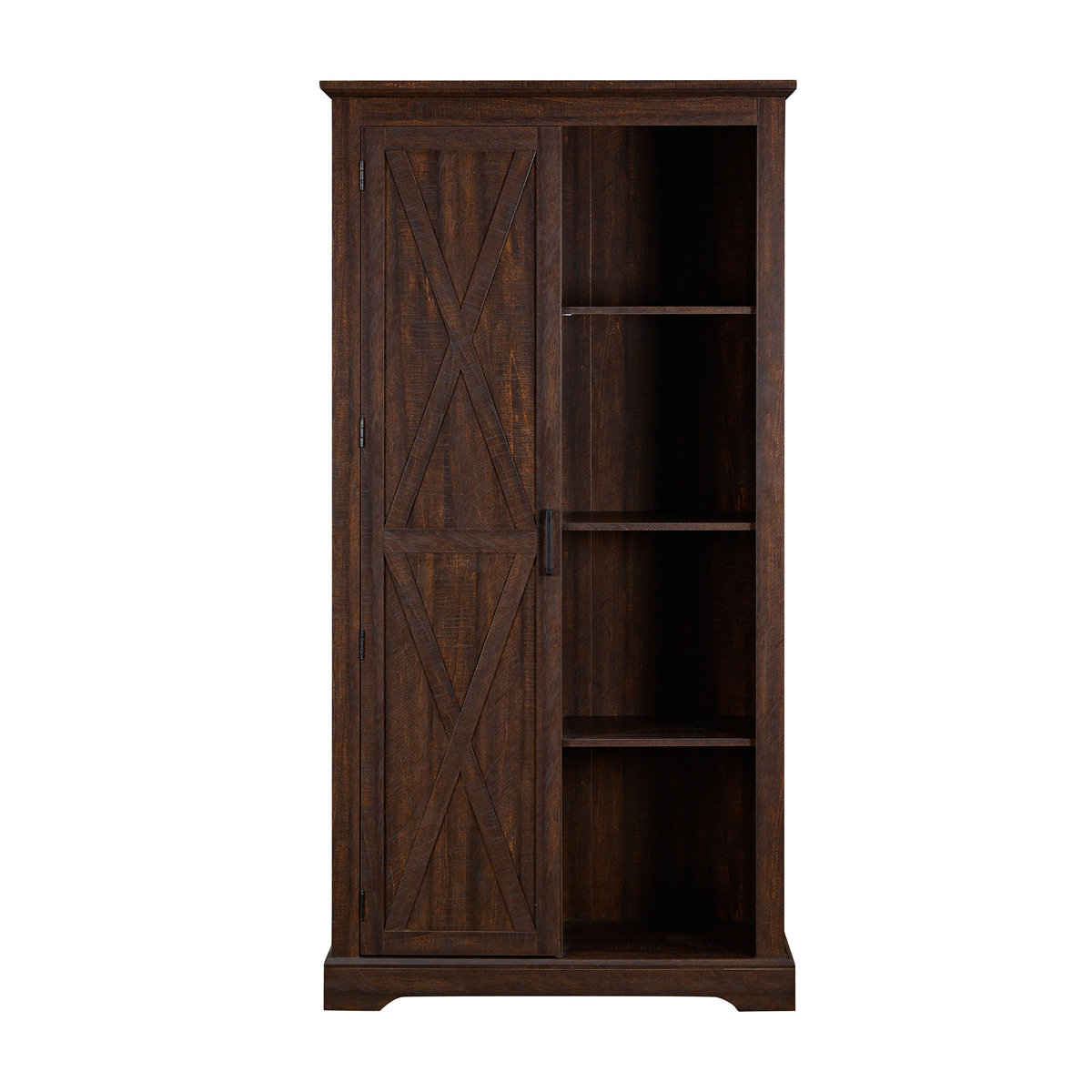 Ophelia & Co. Tall Storage Cabinet Barn Door Storage Country Wood ...