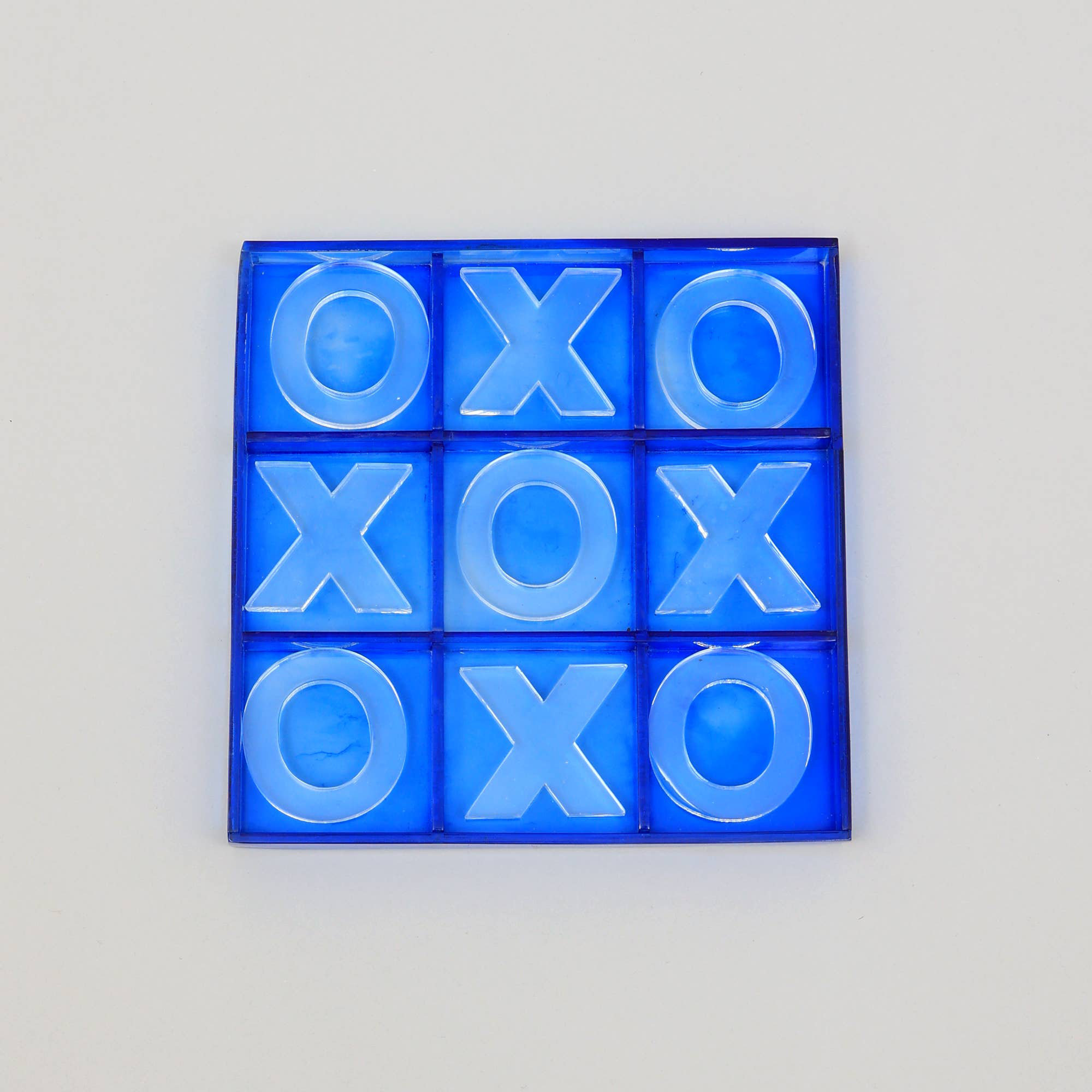 ExpoBazaar Acrylic Blue Tik Tack Toe Game Set | Wayfair