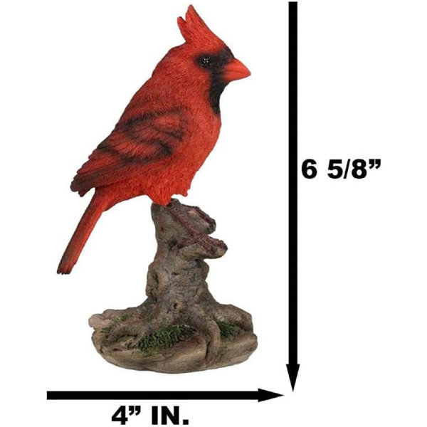 Winston Porter Chonna Red Cardinal Bird Bouncing | Wayfair