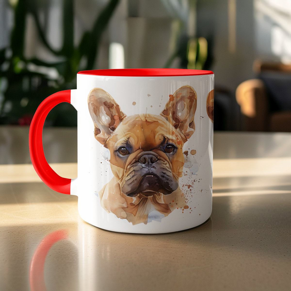 East Urban Home Set of 2 – Watercolor Rottweiler Dog Art Design 11oz ...