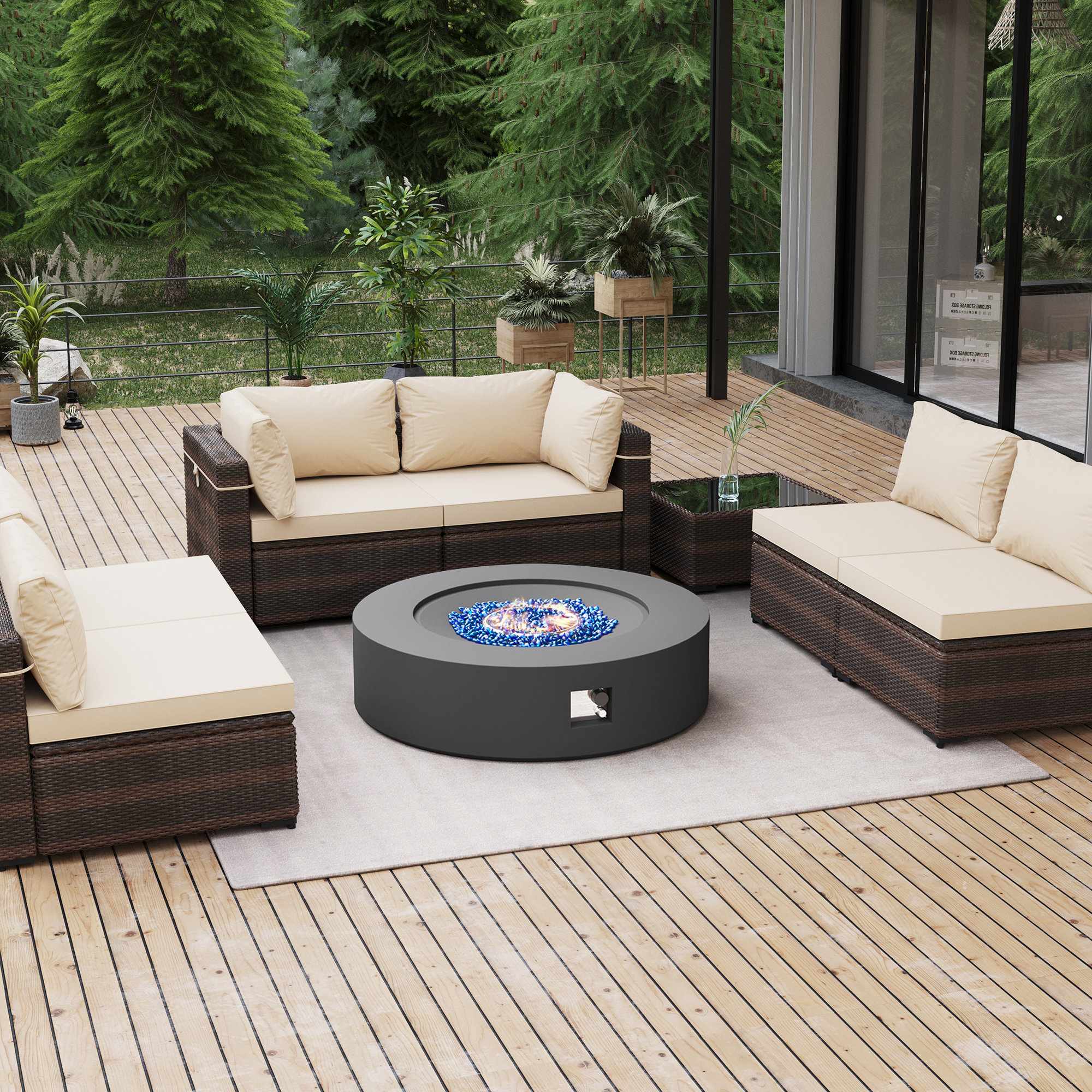 Latitude Run® Salara 300 - Person Seating Group with Cushions | Wayfair