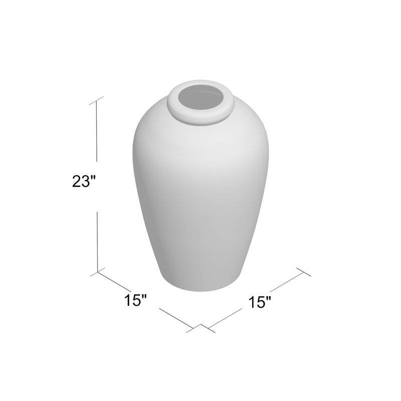 Zentique Brown/Beige 23" Indoor / Outdoor Ceramic Table Vase & Reviews ...