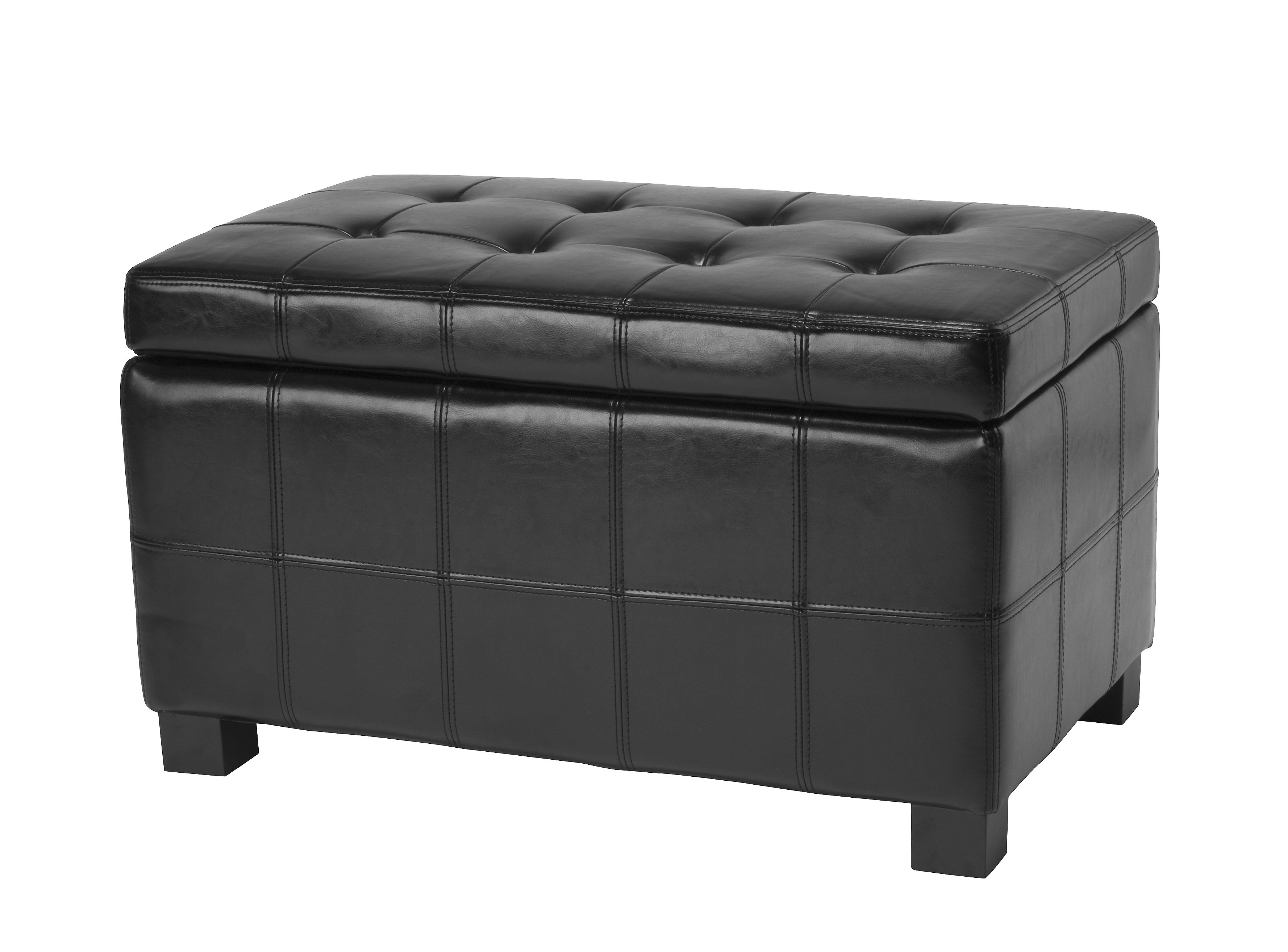 Red Barrel Studio® Chelbe Bicast Leather Bedroom Storage Ottoman | Wayfair