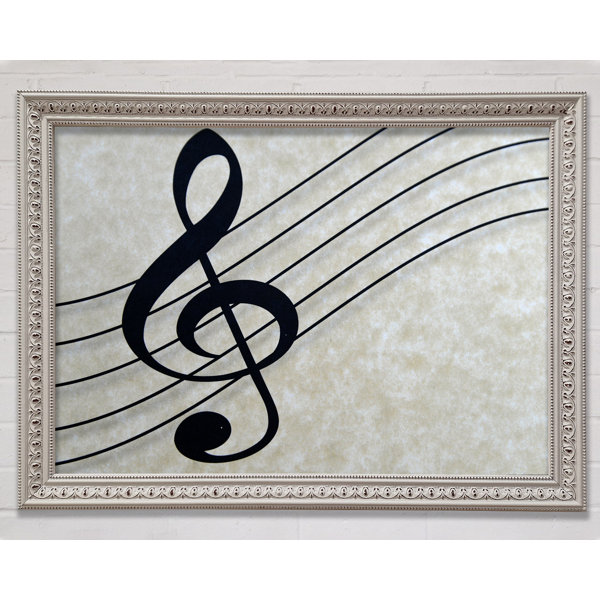 Bright Star Treble Clef Note - Single Picture Frame Art Prints ...