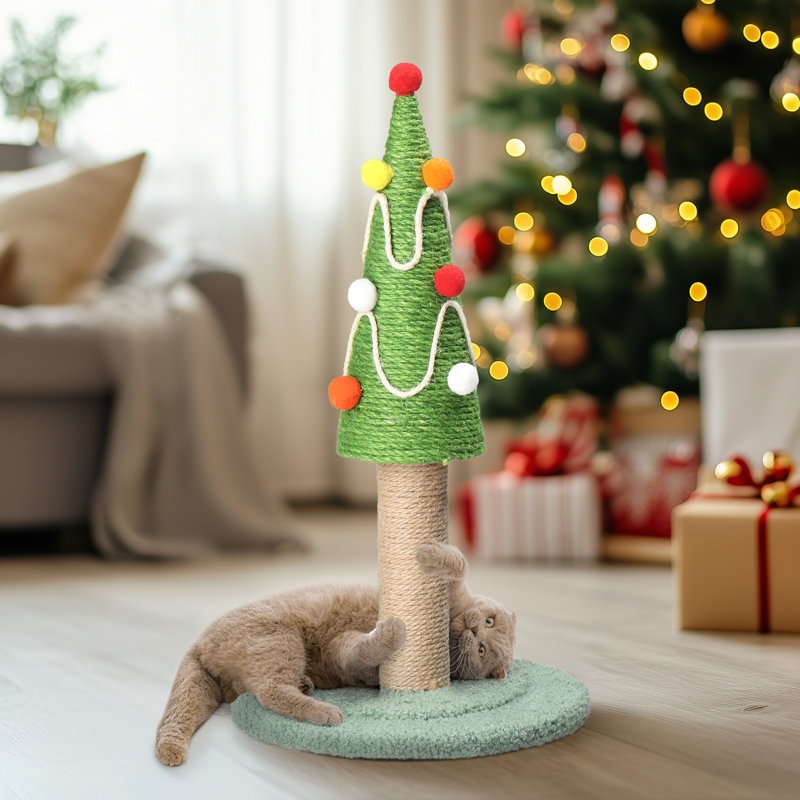 Tucker Murphy Pet™ 21.5'' Christmas Tree Cat Scratching Post | Wayfair