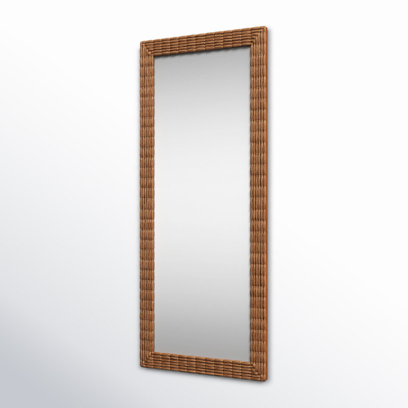 Birch Lane™ Rosalie Seagrass Full Length Mirror | Wayfair