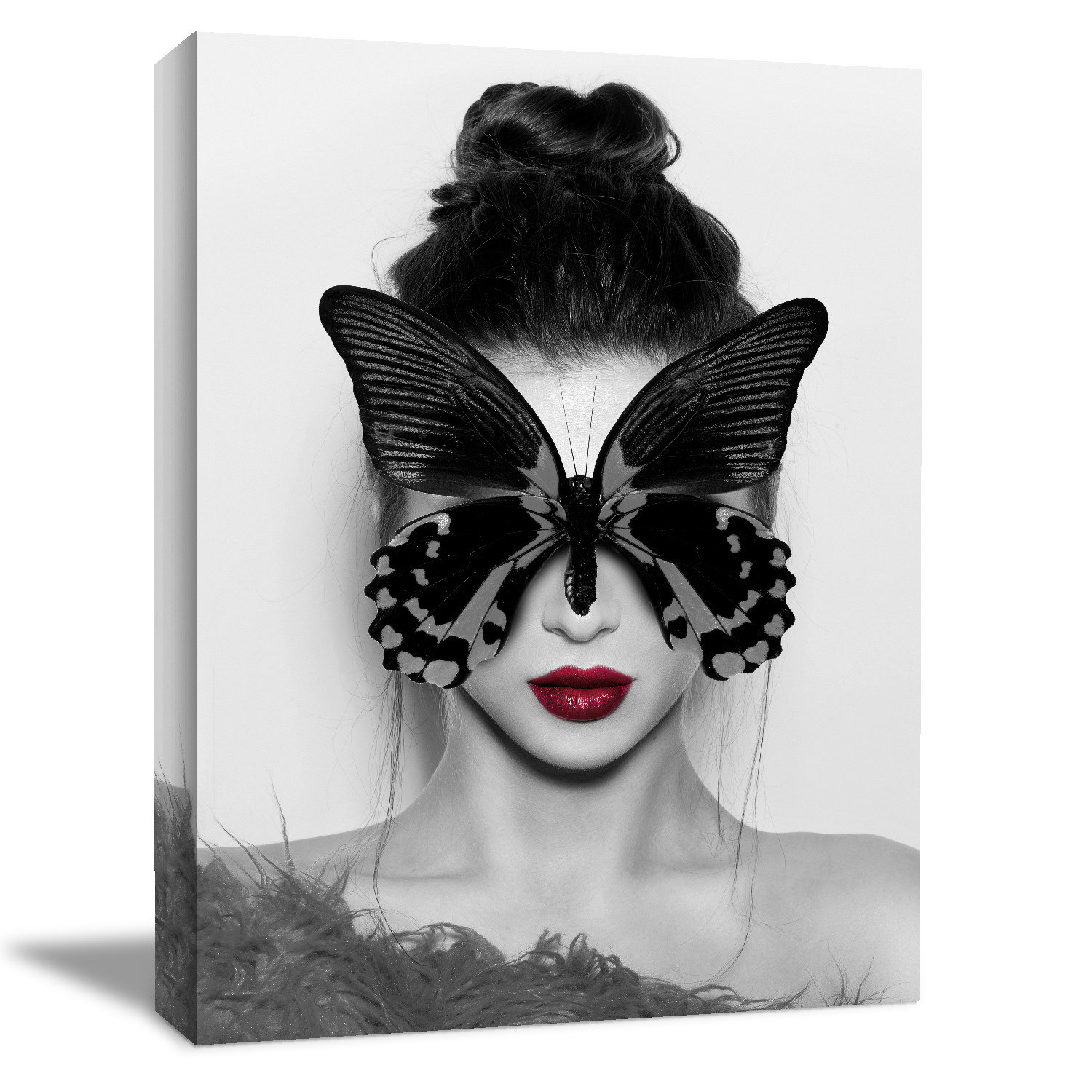 Mercer41 Frederikson Lady With Butterfly On Canvas Painting | Wayfair