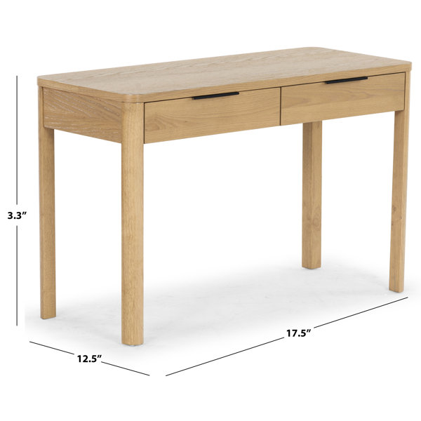 Joss & Main Tahani 2 Drawer Wood Desk | Wayfair