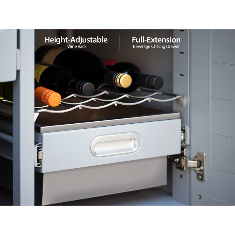 NewAge Products Outdoor Kitchen Free Standing Bar Center & Reviews ...