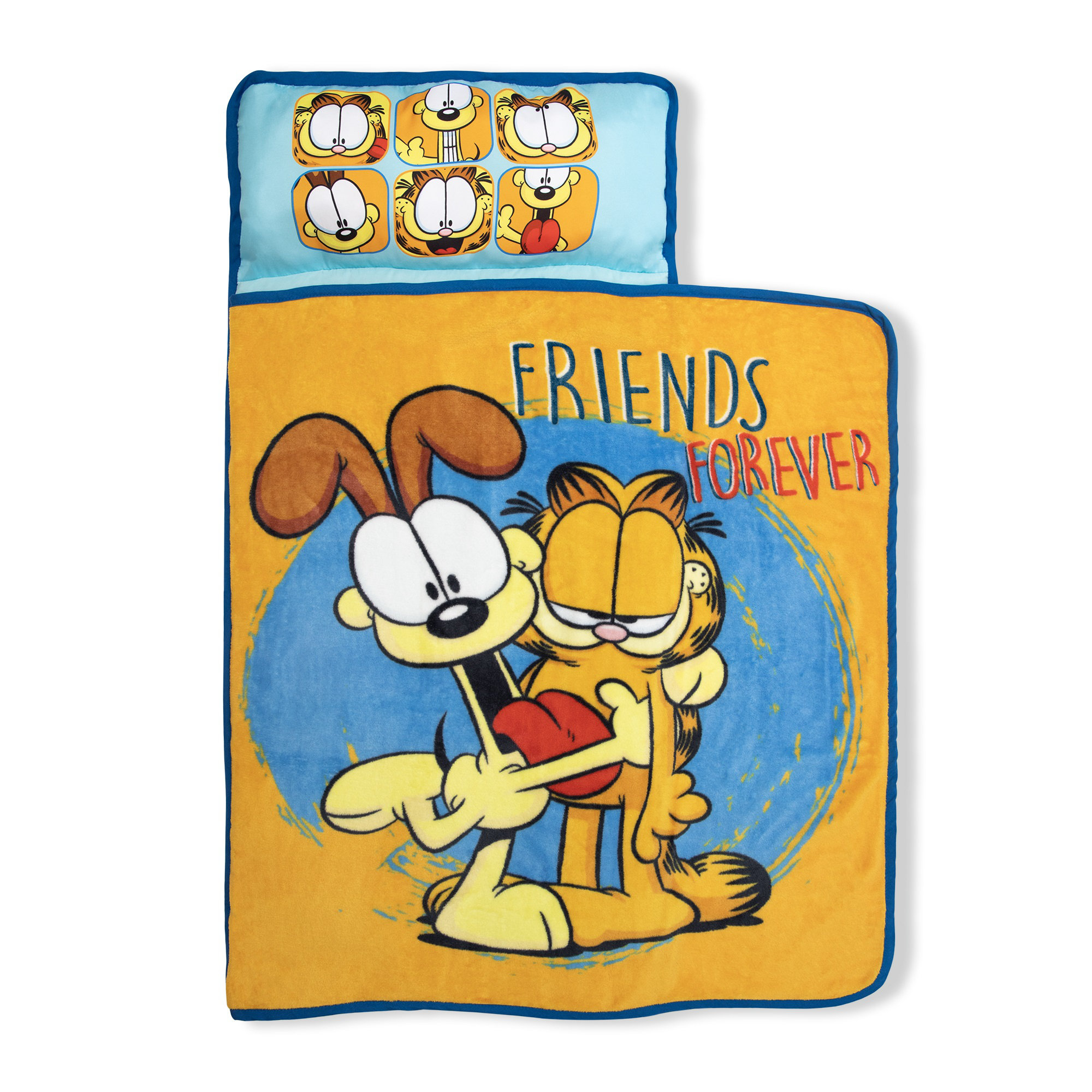 NoJo Garfield Forever Friends Toddler Nap Mat - Includes Attached ...