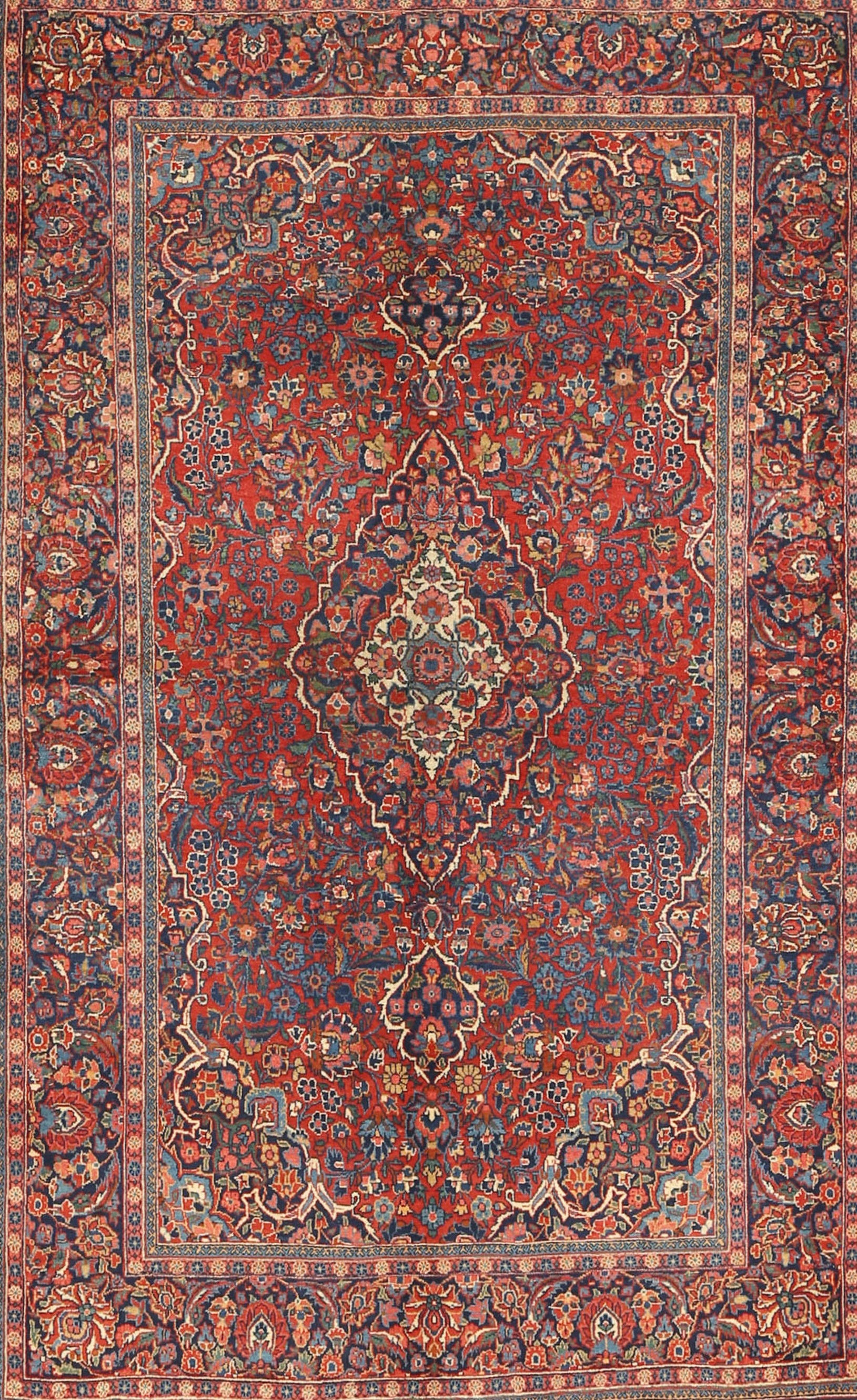 Bloomsbury Market Red/Beige/Blue Rug | Wayfair