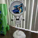 Latitude Run® Modern White Astronaut Side Table Floor Figurine End ...