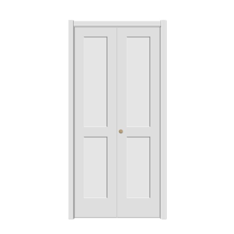 Luxdecor 80'' Interior 2-panel Solid Core Bi-fold Shaker Door & Reviews ...