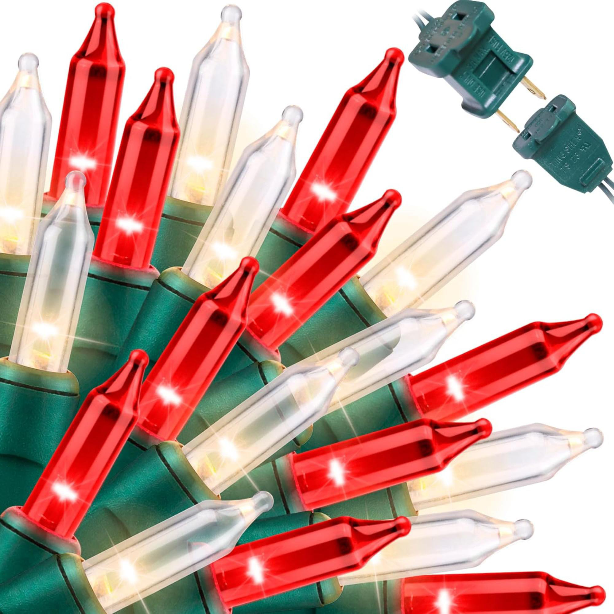 Alcott Hill® Super-Bright Extendable Warm White Christmas Lights ...