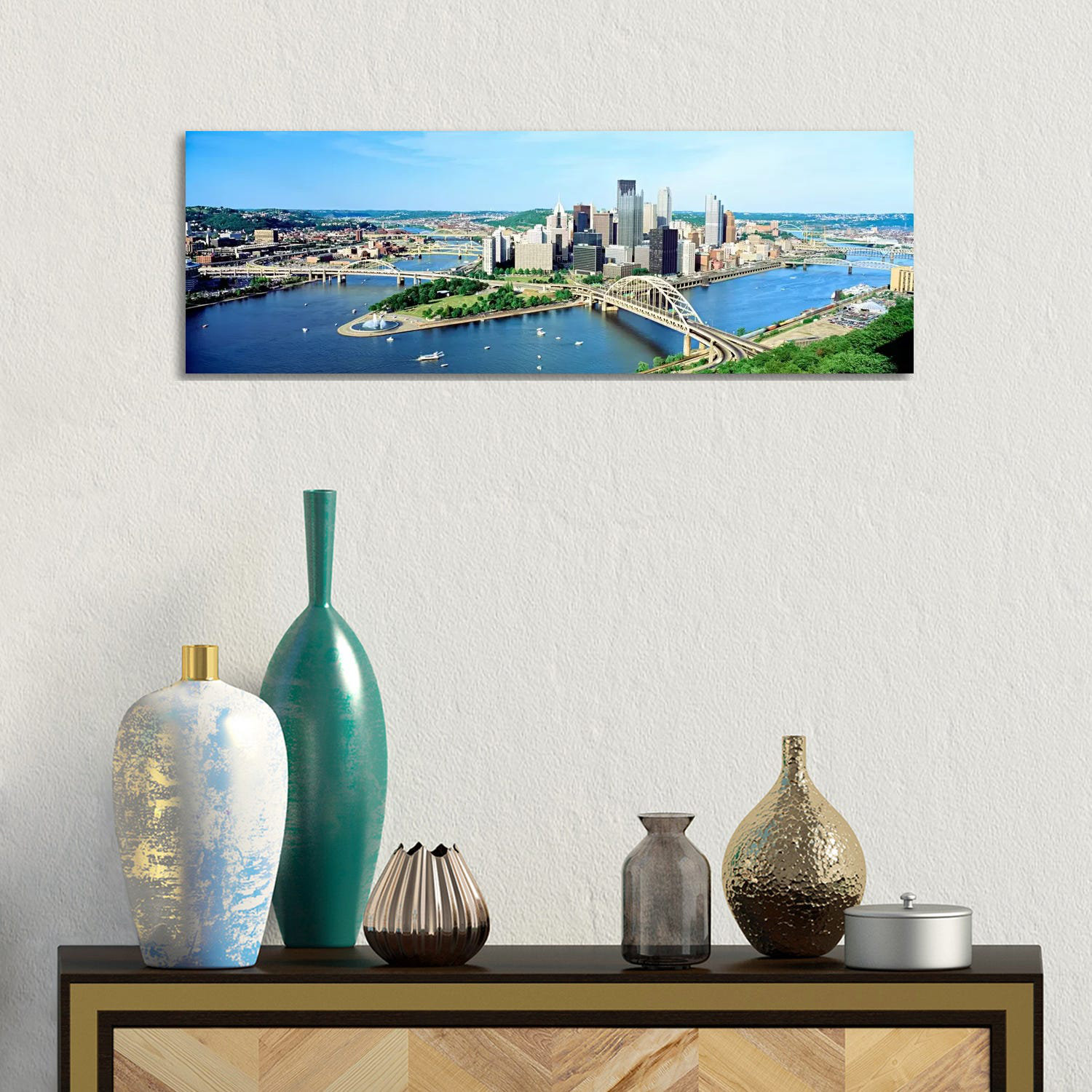 Ebern Designs Daytime Skyline, Pittsburgh, Pennsylvania, USA | Wayfair ...
