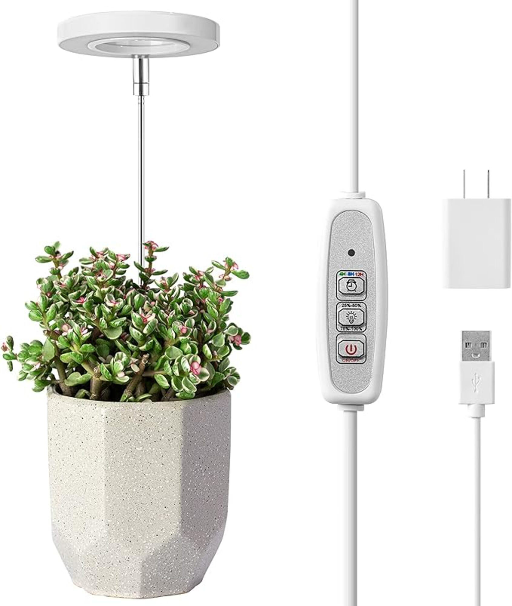HHA Grow Light, Full Spectrum LED Plant Light For Indoor Plants, Height ...