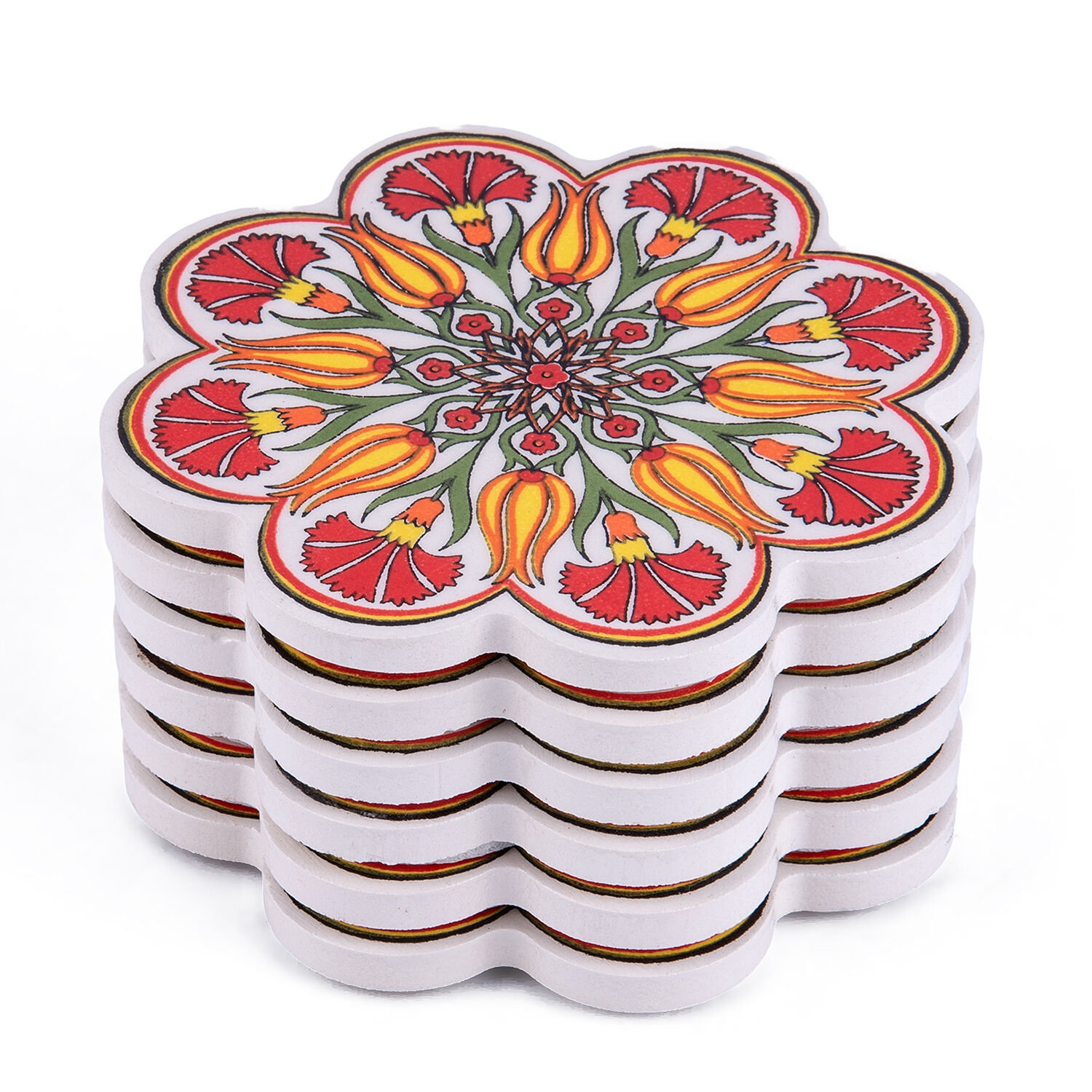 Red Barrel Studio® Vintage Ceramic Tile Coaster Set | Wayfair