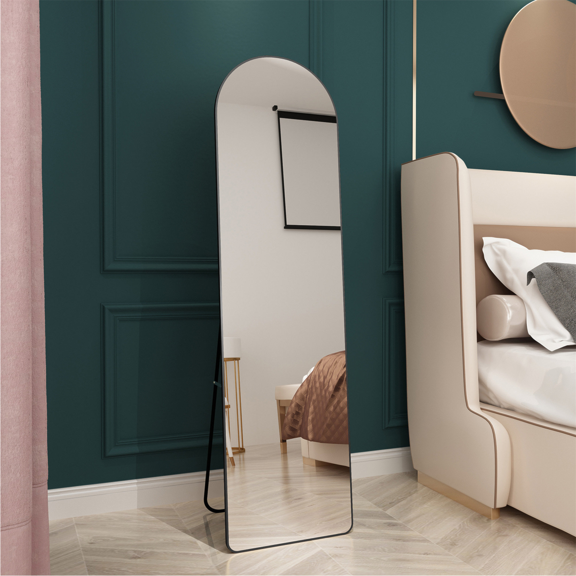Ebern Designs Versatile Full-Length Wall Mirror For Home Decor And Self ...