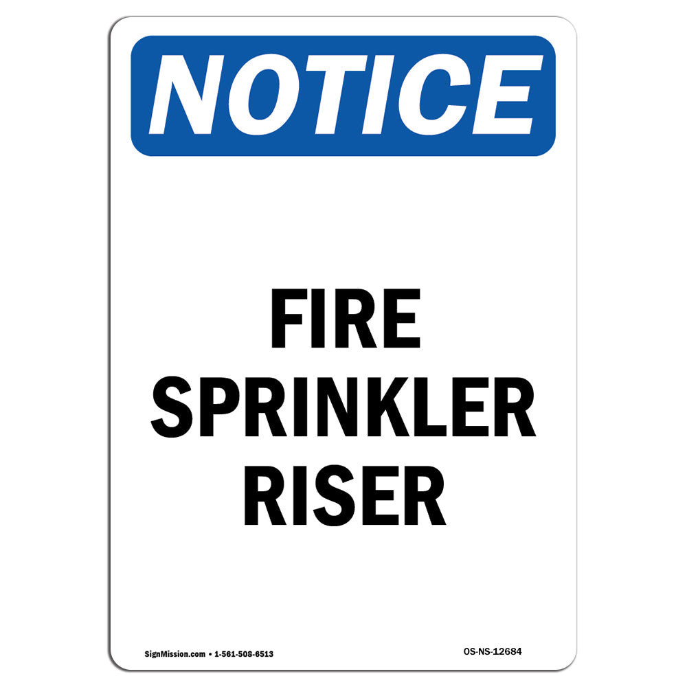 SignMission Fire Sprinkler Riser Sign | Wayfair