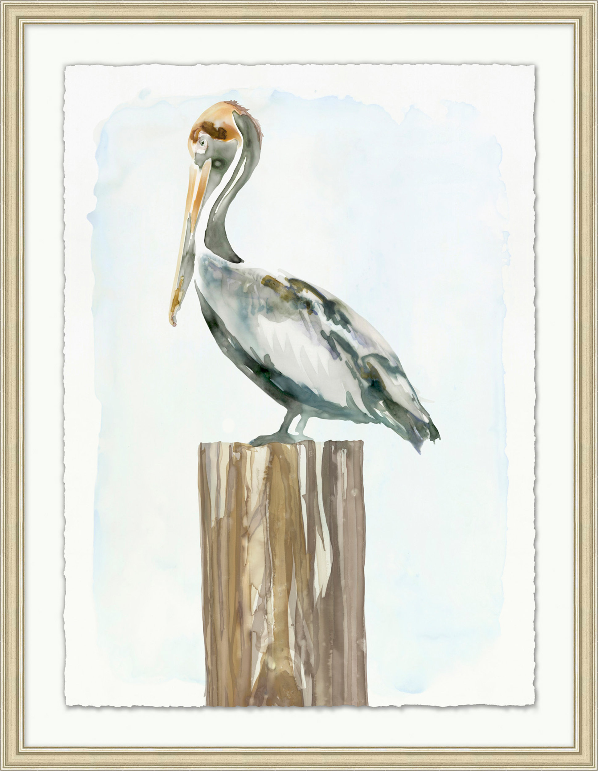 Wendover Art Group Painted Pelican 2 - Picture Frame Painting on Paper ...