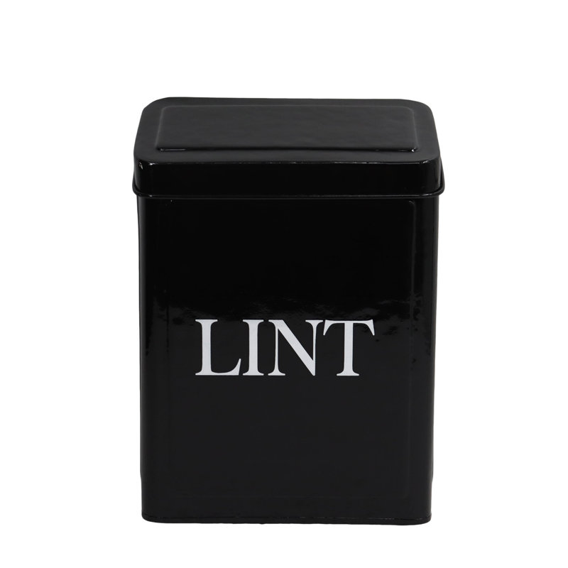 VIP INTERNATIONAL VIP Metal 14.96 in. Black Dryer Lint Box | Wayfair