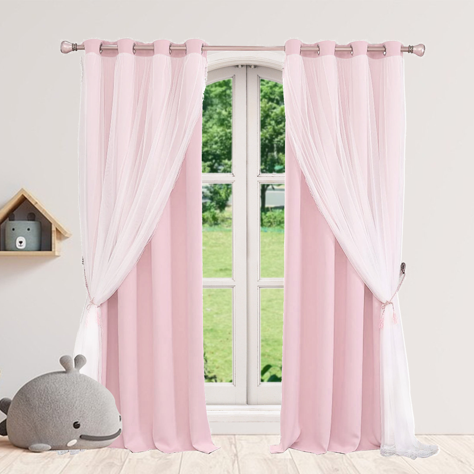 Hokku Designs Manilo Polyester Blend Blackout Curtain Pair | Wayfair