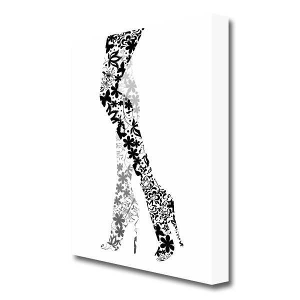 East Urban Home Flower Legs - Wrapped Canvas Print | Wayfair.co.uk