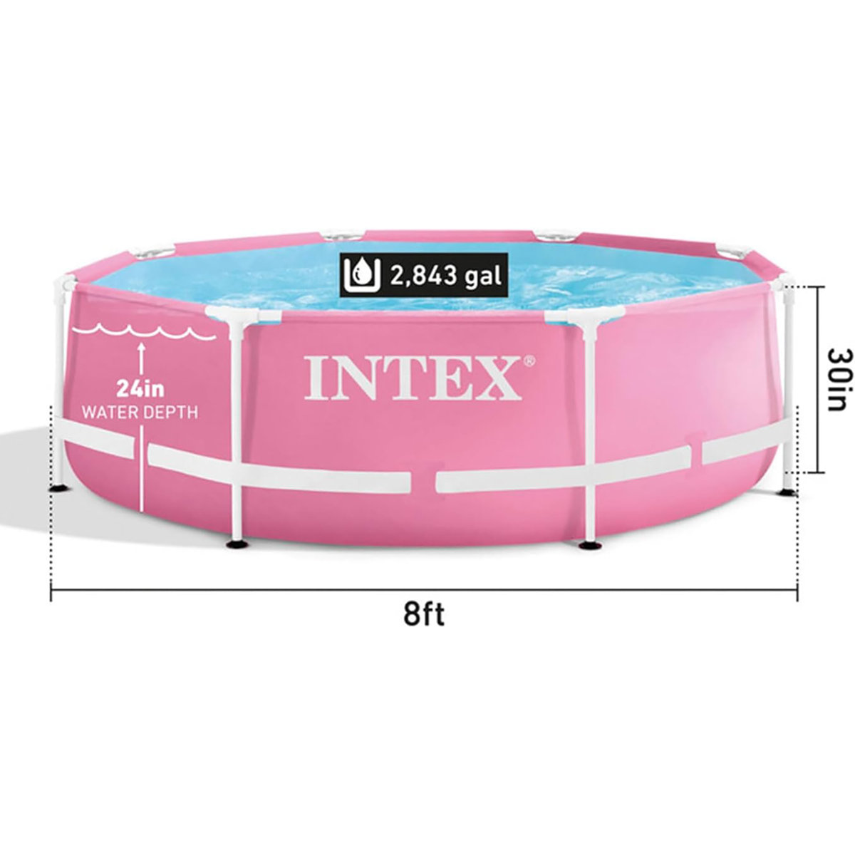 Intex 2.5ft x 8ft Plastic Frame Set Pool & Reviews | Wayfair