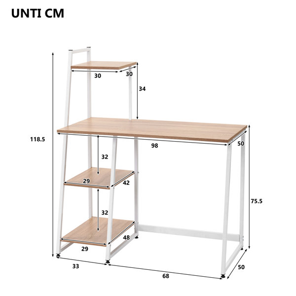 17 Stories Aaila Computer Desk & Reviews | Wayfair.co.uk