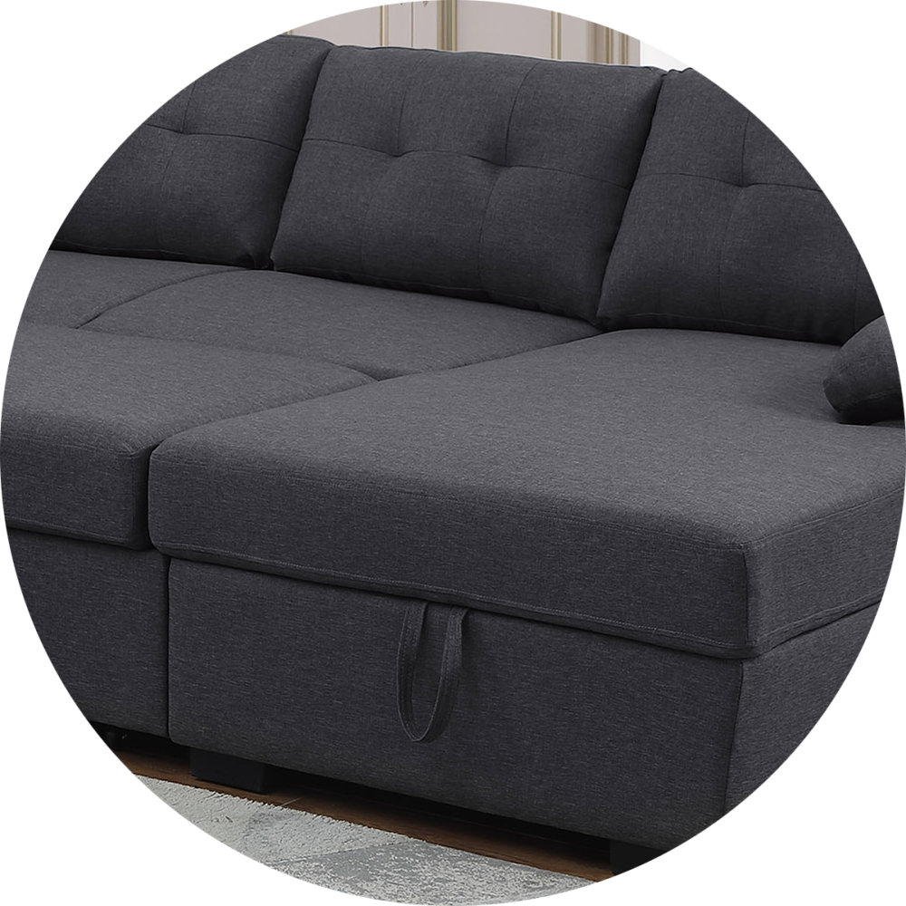 Inessa 89 reversible sleeper sectional store