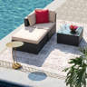 Ebern Designs 3 Pieces Patio Furniture Sets All Weather Outdoor ...