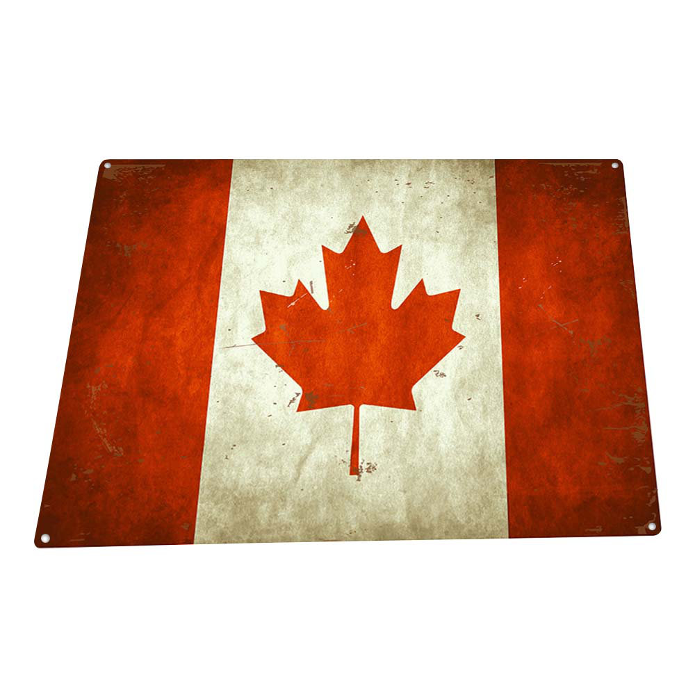 August Grove Vintage Canada Flag Metal Sign - Wayfair Canada