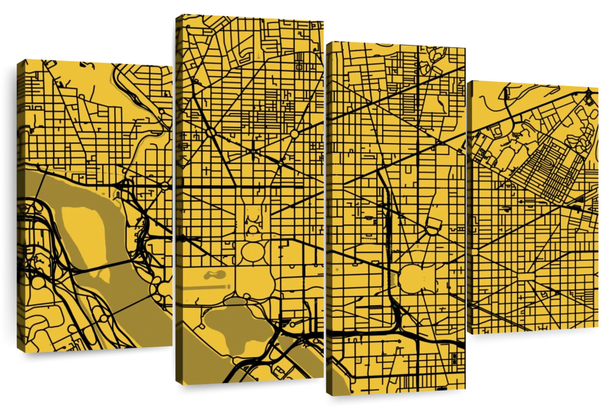 Elephant Stock Washington Urban Roadway Map | Wayfair